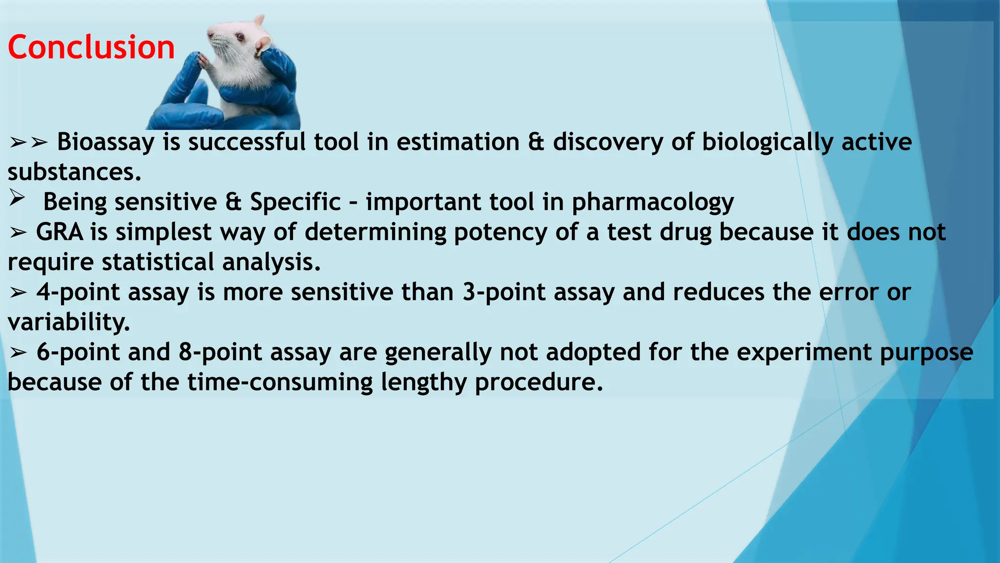 BIOASSAY scope, principle , types of bioassay, application and ...