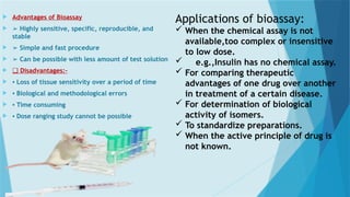 BIOASSAY scope, principle , types of bioassay, application and ...