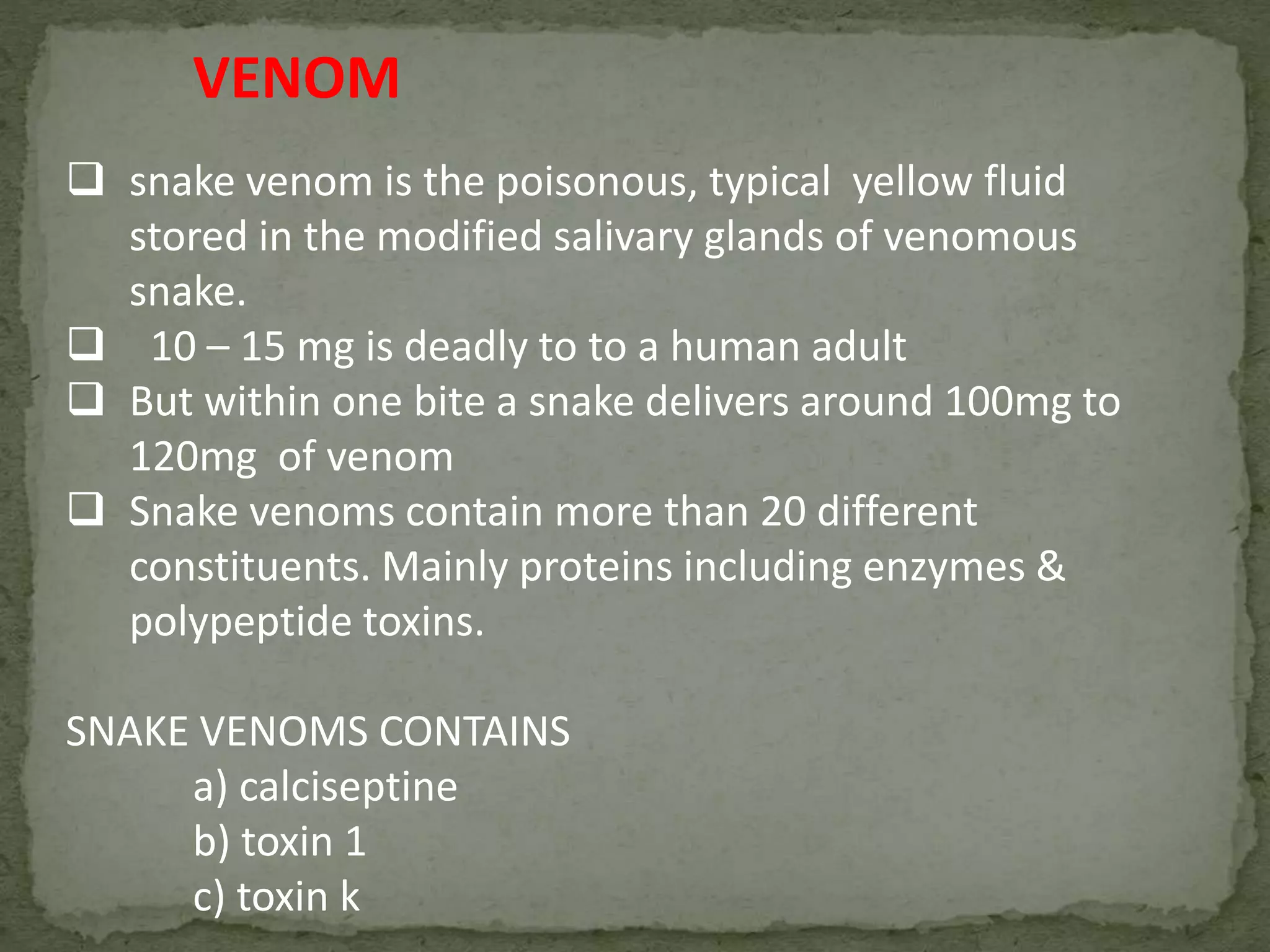 Bioassay of antivenom | PPTX