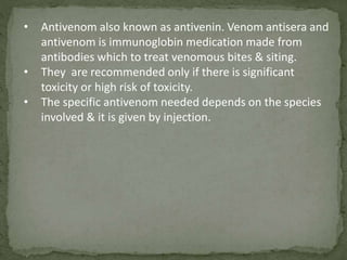 Bioassay of antivenom | PPTX