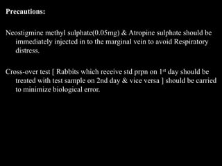 Bioassay of Digitalis, d-tubocurarine , Oxytocin | PPTX