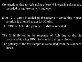 Bioassay of Digitalis, d-tubocurarine , Oxytocin | PPTX