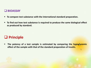 Bioassay of insulin | PPTX