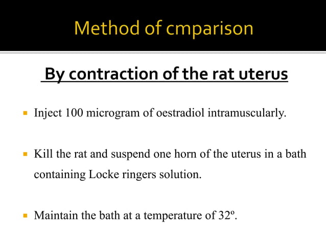 Bioassay Of Oxytocin Ppt