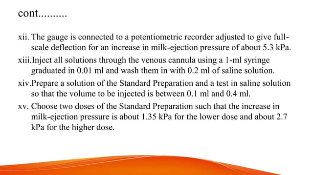 Bioassay Of Oxytocin Ppt