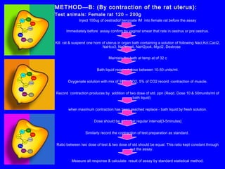 Bioassay of oxytocin for students | PPT