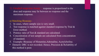 Bioassay and it's Methods & Applications | PPTX