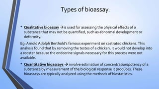 Bioassay techniques | PPTX