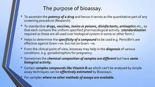 Bioassay techniques | PPTX