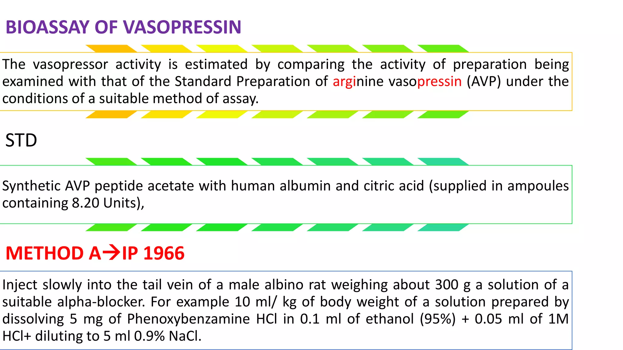 Bioassay vasopressin digitalis ACTH | PDF