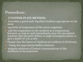 Bio assy of antibiotics & vit d | PPTX