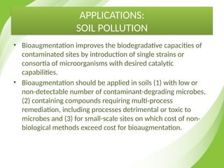 BIOAUGMENTATION : A Bioremediation process | PPTX