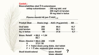 MATERI BIOAVAILABILITAS DAN BIOEKIVALENSI.pptx