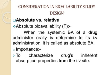Bioavailability | PPTX