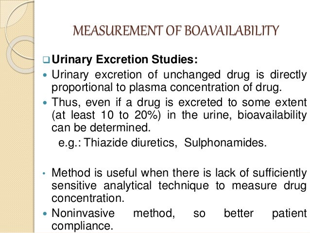 Bioavailability