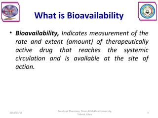 Bioavailability | PPT