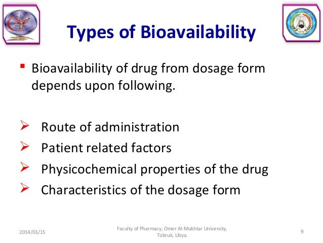Bioavailability