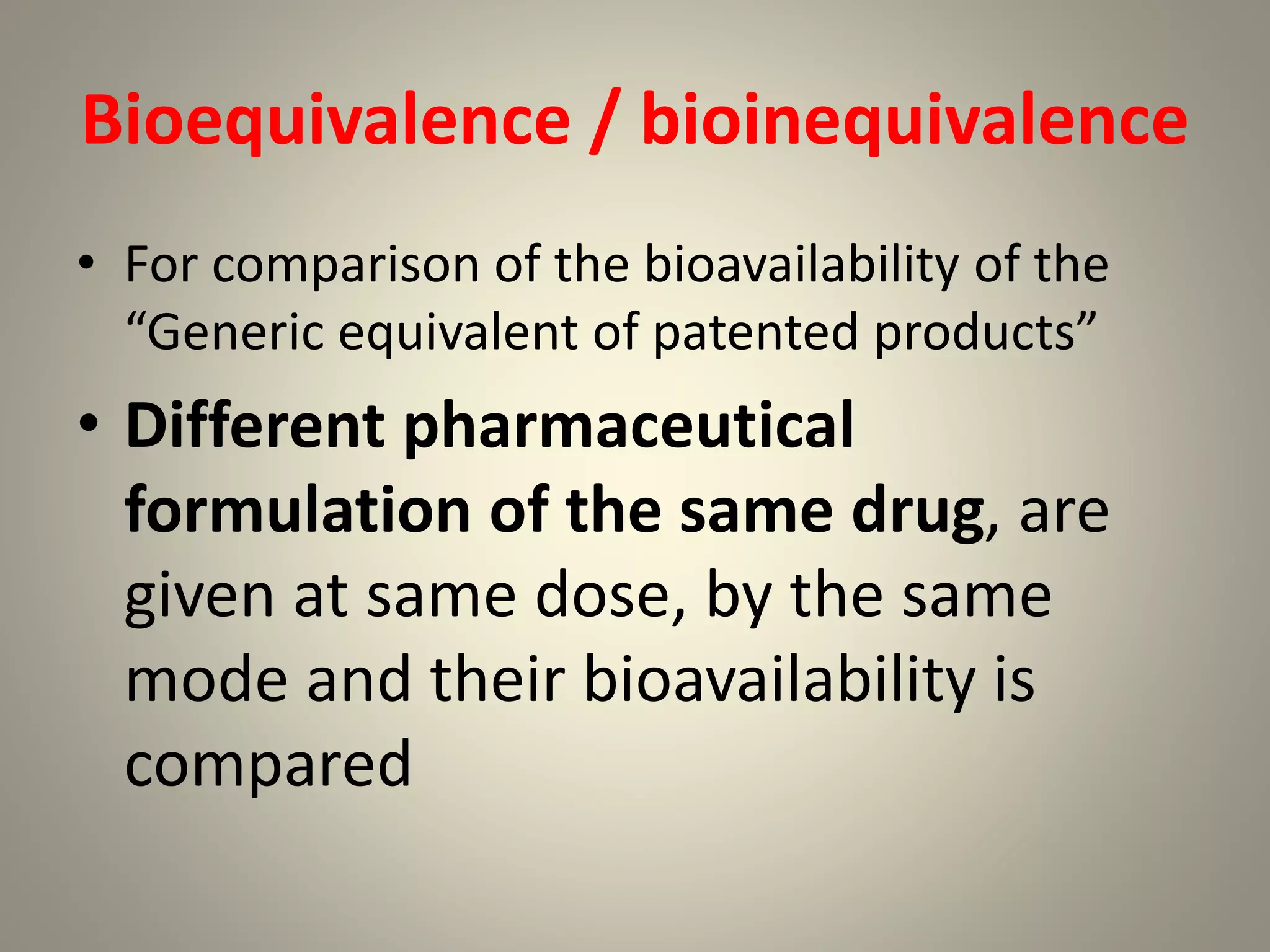 Bioavailability | PPT
