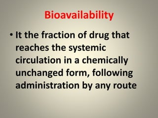 Bioavailability | PPT