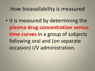 Bioavailability | PPT