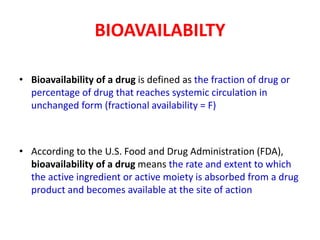 Bioavailability | PPT