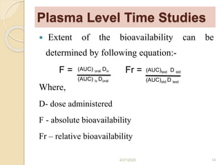 Bioavailability study | PPTX