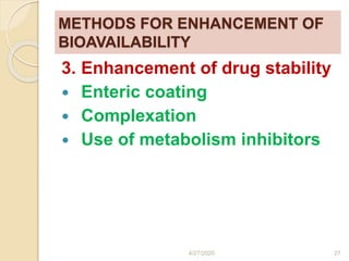 Bioavailability study | PPTX