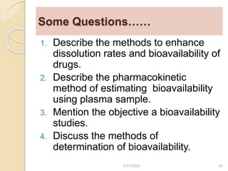 Bioavailability study | PPTX