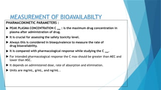BIOAVAILABILITY AND IVIVC IN BIOPHARMACEUTICS.pptx
