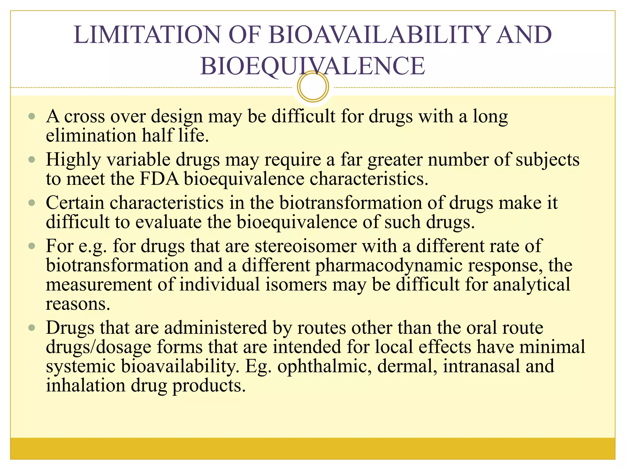 Bioavailability and bioequivalance | PPTX