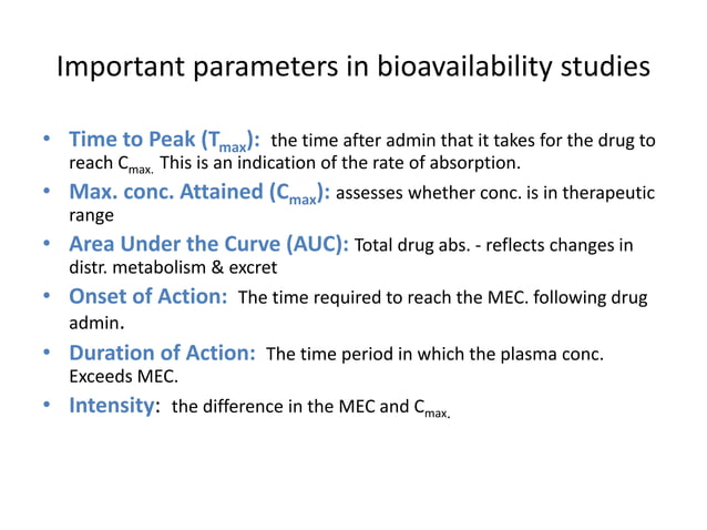 Bioavailability and bioequivalence lecture | PPTX | Pharmaceutical Drugs | Medical Health