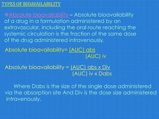 Bioavailabilityand bioequivalence | PPT