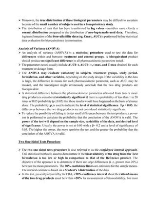 Bioavailability and bioequivalence | PDF | Pharmaceutical Industry ...