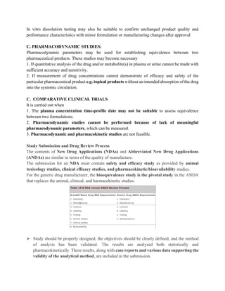 Bioavailability and bioequivalence | PDF | Pharmaceutical Industry ...