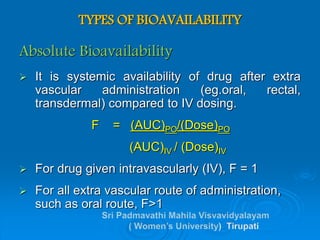 Bioavailability and bioequivalence studies | PPT