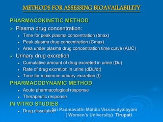 Bioavailability and bioequivalence studies | PPT