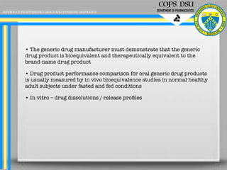 Bioavailability and bioequivalence | PDF