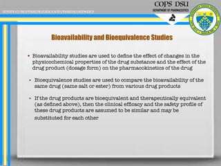 Bioavailability and bioequivalence | PPT