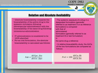 Bioavailability and bioequivalence | PPT