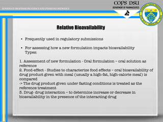 Bioavailability and bioequivalence | PPT