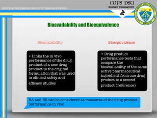Bioavailability and bioequivalence | PPT