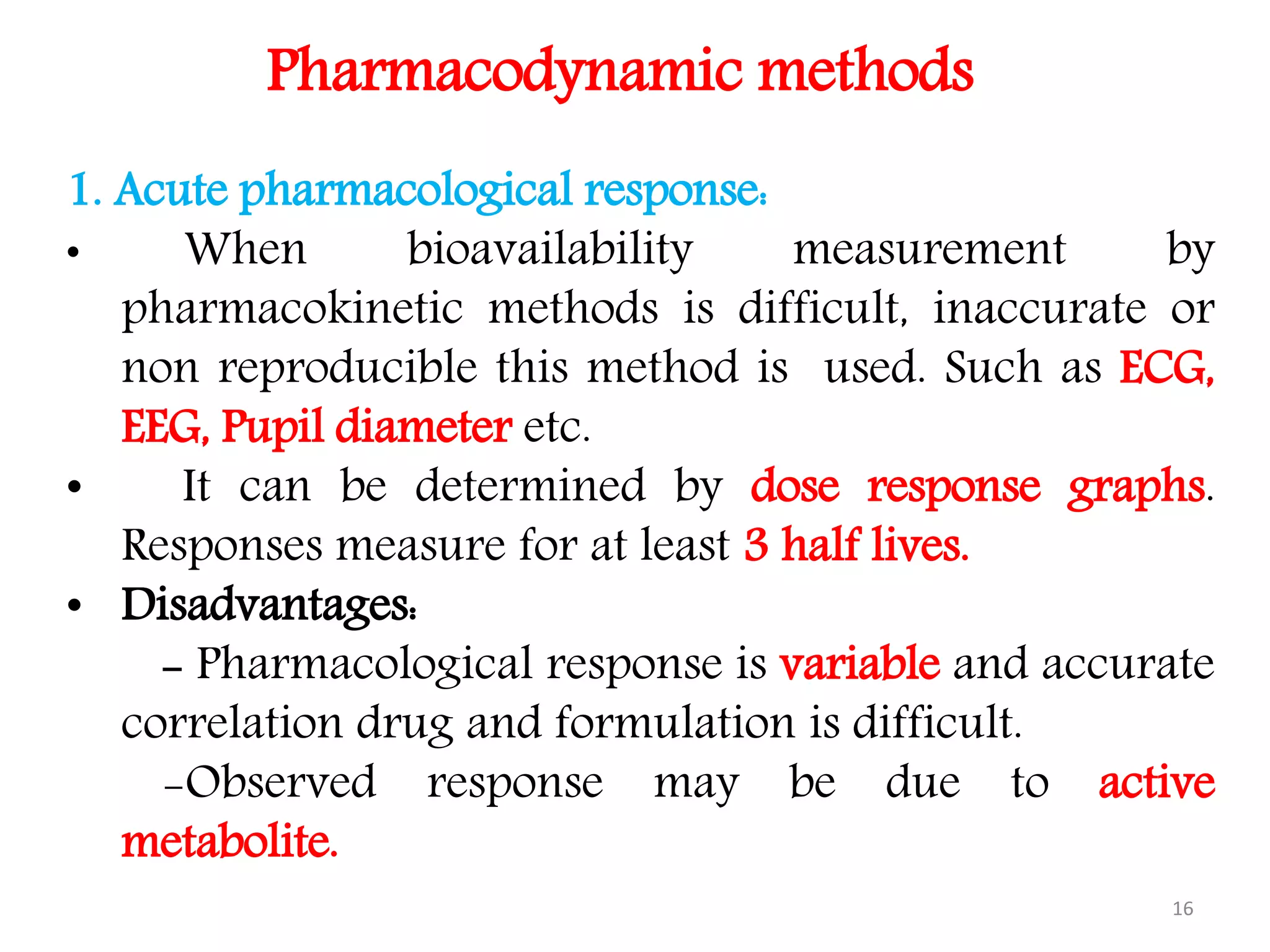 Bioavailability and bioequivalence | PPTX