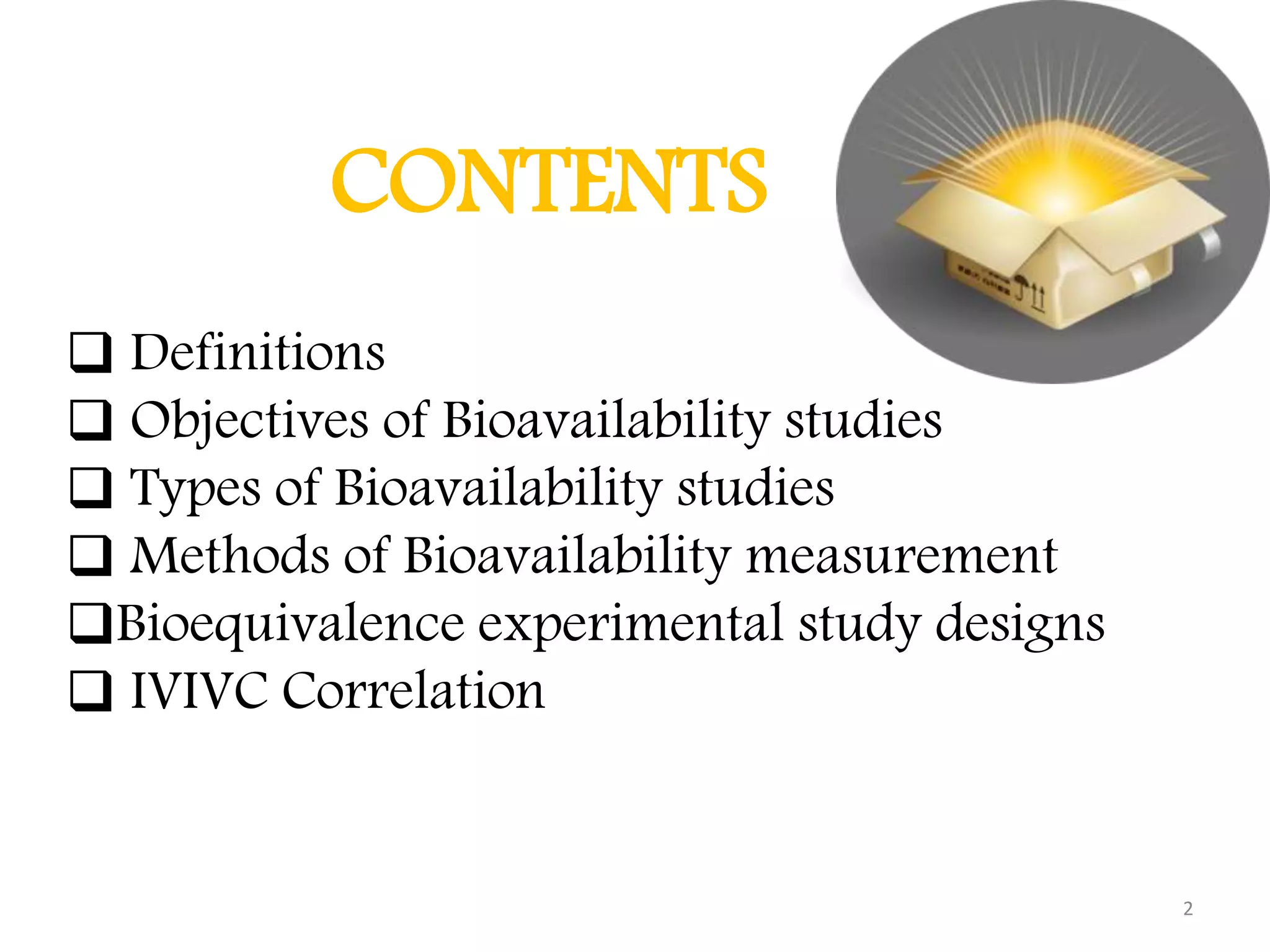 Bioavailability and bioequivalence | PPTX