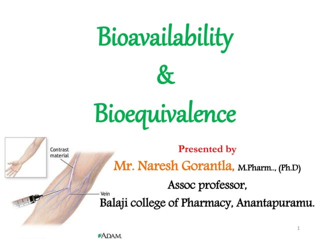 Bioavailability and bioequivalence | PPTX