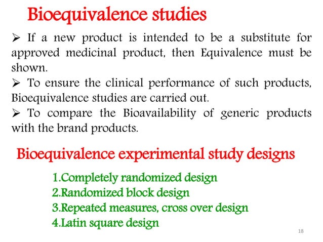 Bioavailability and bioequivalence | PPTX