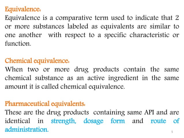 Bioavailability and bioequivalence | PPTX