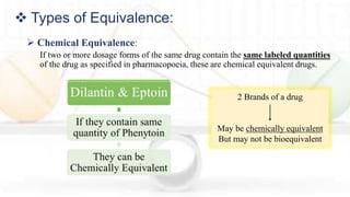 Bioavailability and bioequivalence | PPT