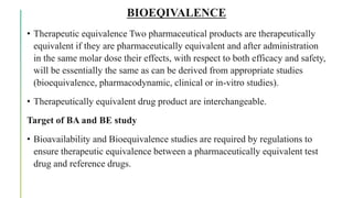 Bioavailability and bioequivalence of Drug Productppt2.pptx