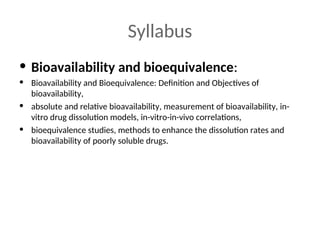 Bioavailability and bioequivalence PCI.ppt