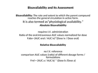 Bioavailability and bioequivalence PCI.ppt